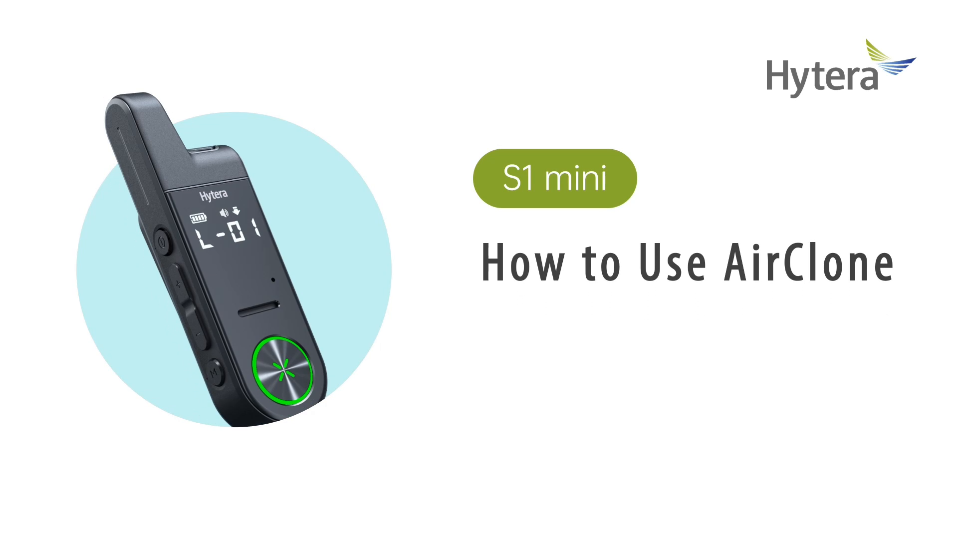 S1mini/S1 mini LF Business Two-way Radio - Hytera